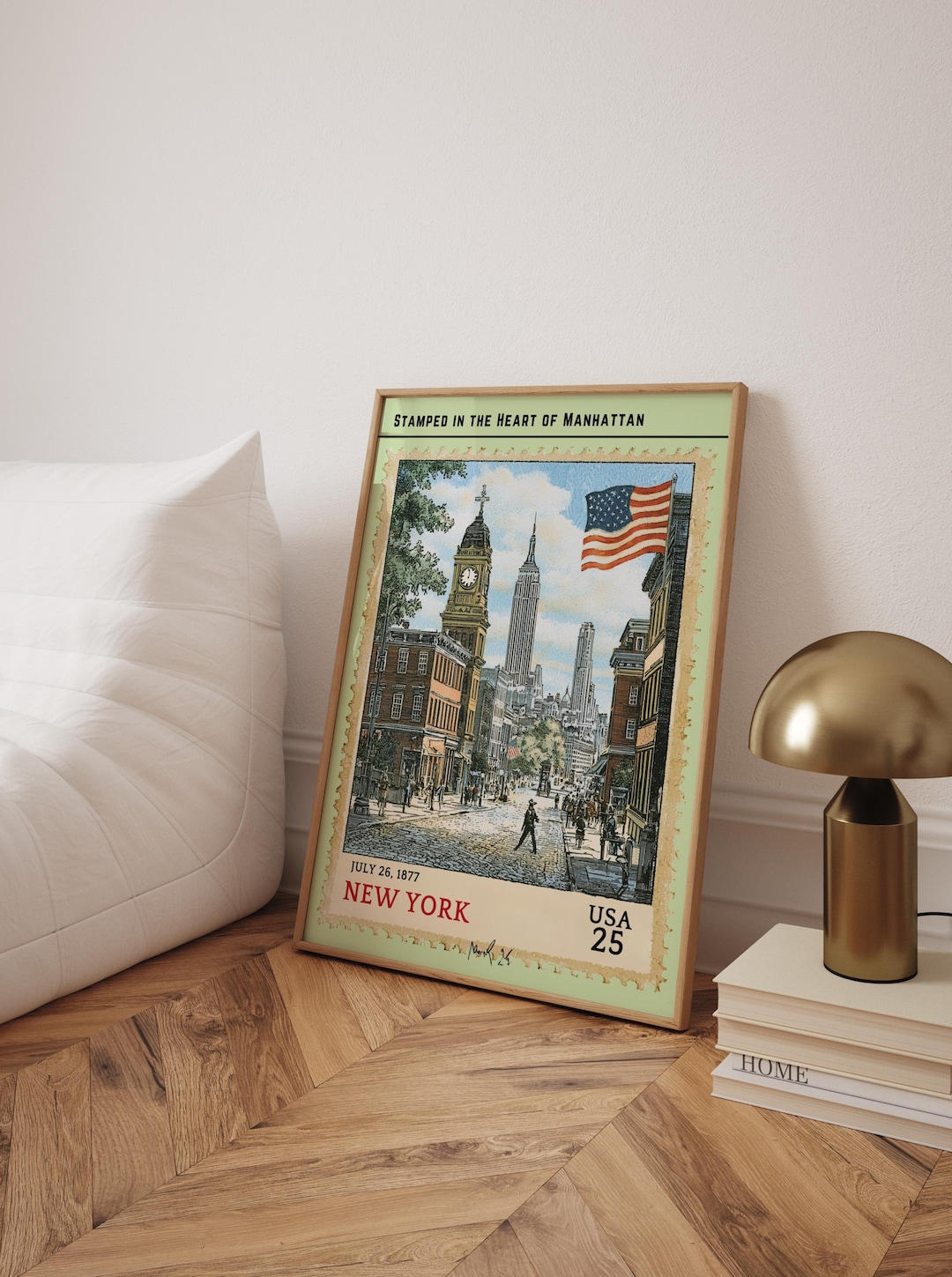 New York Art Print Retro New York City Poster Minimalist New York Art ...