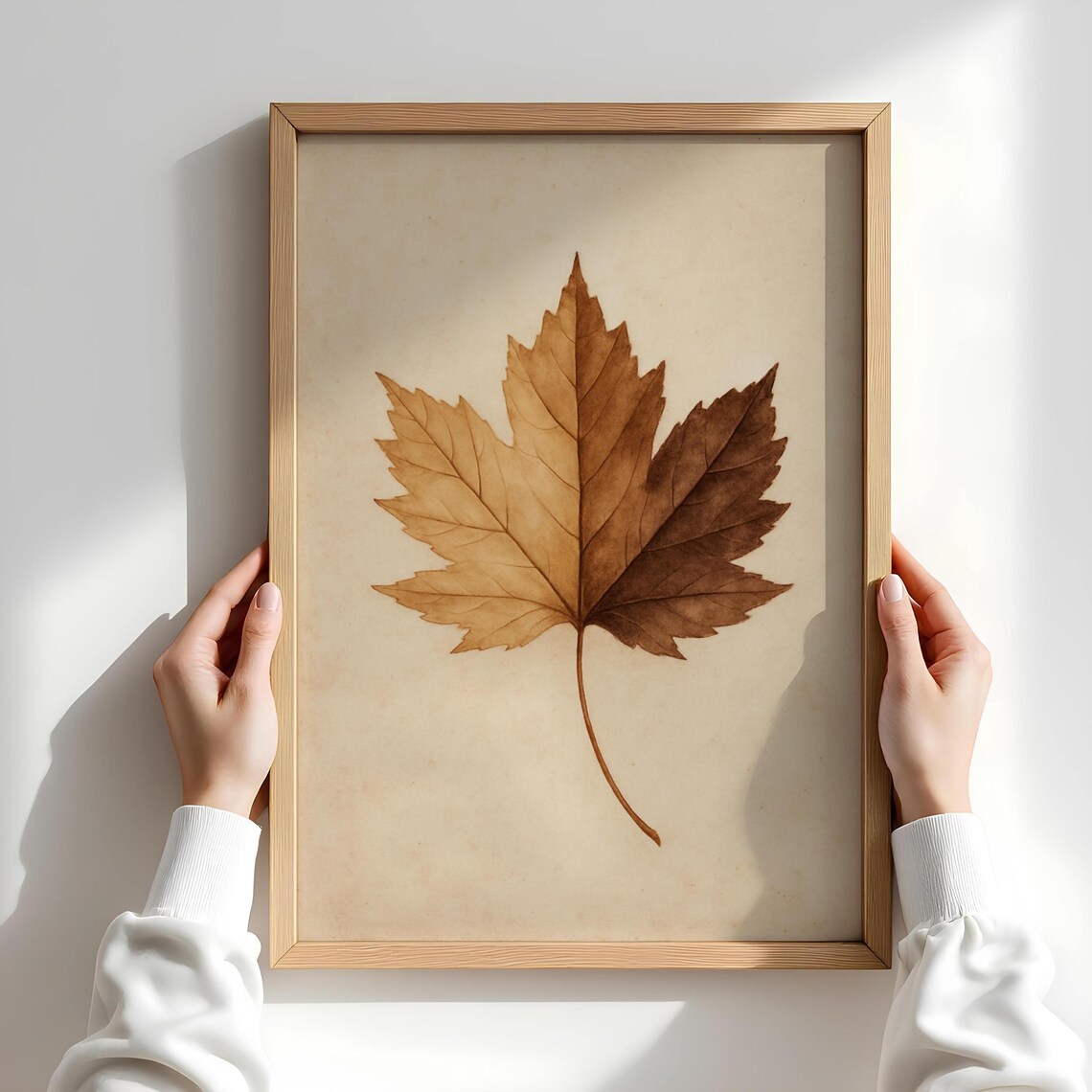 Vintage Maple Leaf Print – Fall Nature Wall Art Farmhouse Print - Etsy