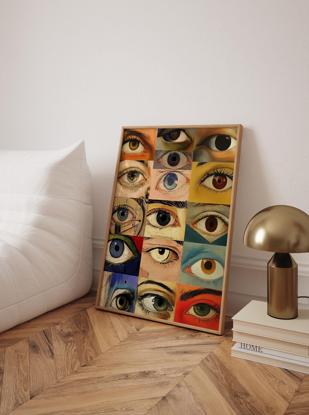 Abstract Eye Collage Wall Art - Unique Mixed-style Eye Illustrations ...