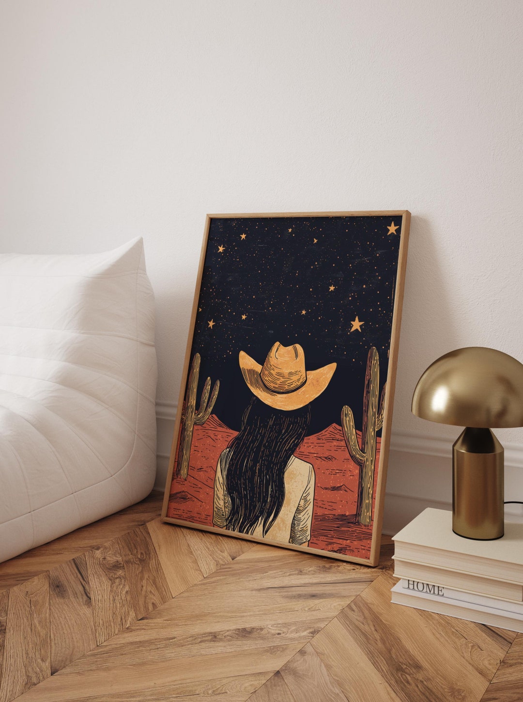 Western Cowgirl Wall Art Retro Cowgirl Print Wild West Home Decor ...