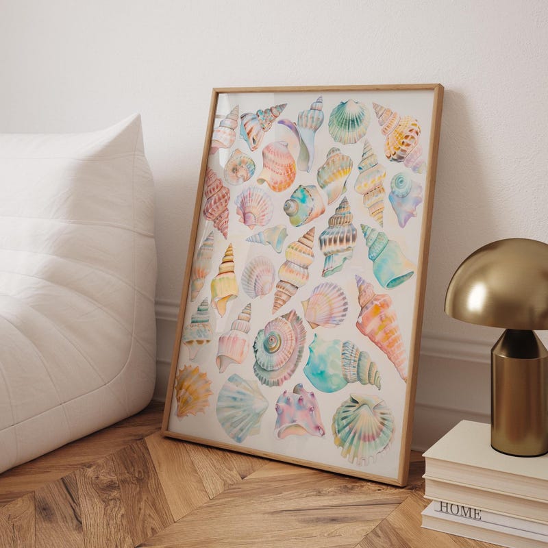 Sea Shell Wall Art - Etsy