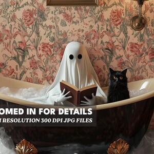Ghost Wall Art for Halloween Decoration for Bathroom Decor Ghost and ...