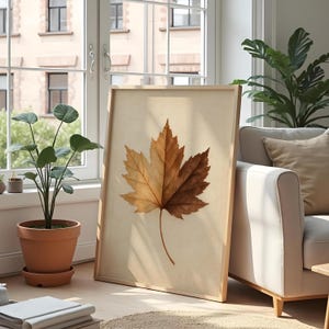 Vintage Maple Leaf Print – Fall Nature Wall Art Farmhouse Print - Etsy