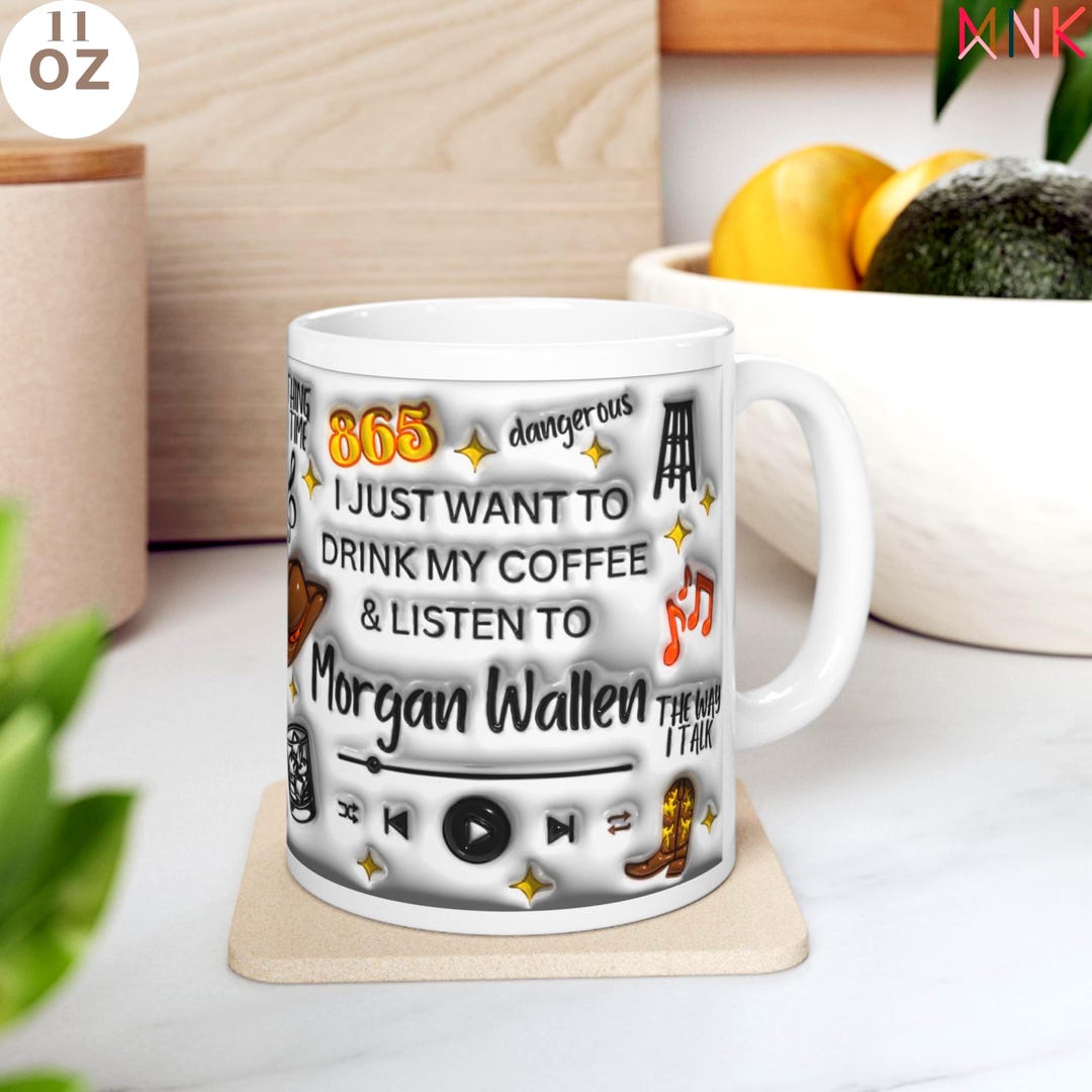 Morgan Wallen Coffee Mug: Country Music Fan Gift, 11oz/15oz - Etsy