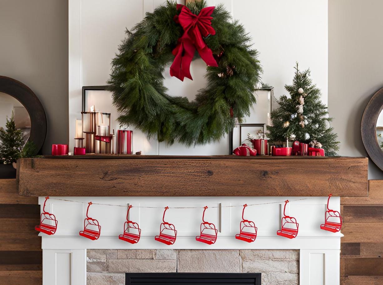 Ski Chairlift Garland - Etsy