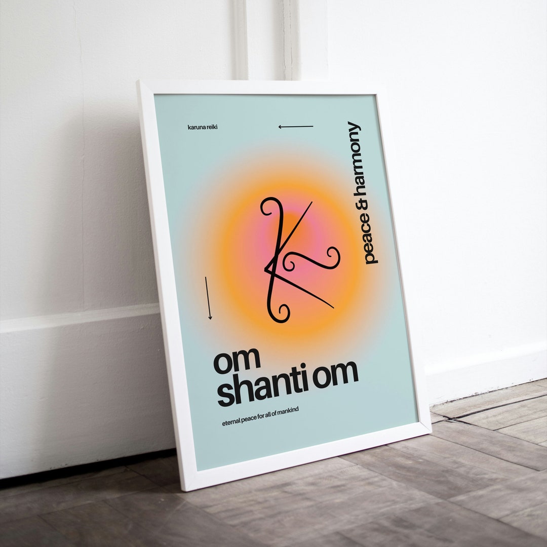 Karuna Reiki Shanti Symbol Print: Peace & Harmony Aura Art (digital Download) - Etsy
