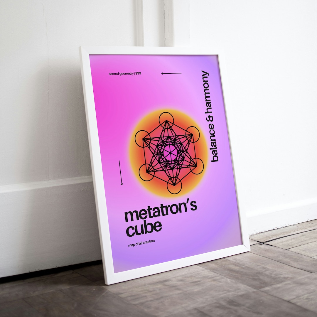 Metatron's Cube Print: Sacred Geometry Wall Art (digital Download) - Etsy