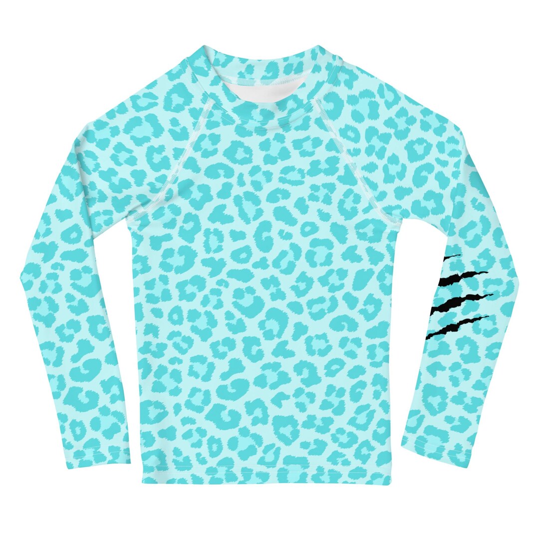 Beast Blue Leopard Kids BJJ Rash Guard - Etsy