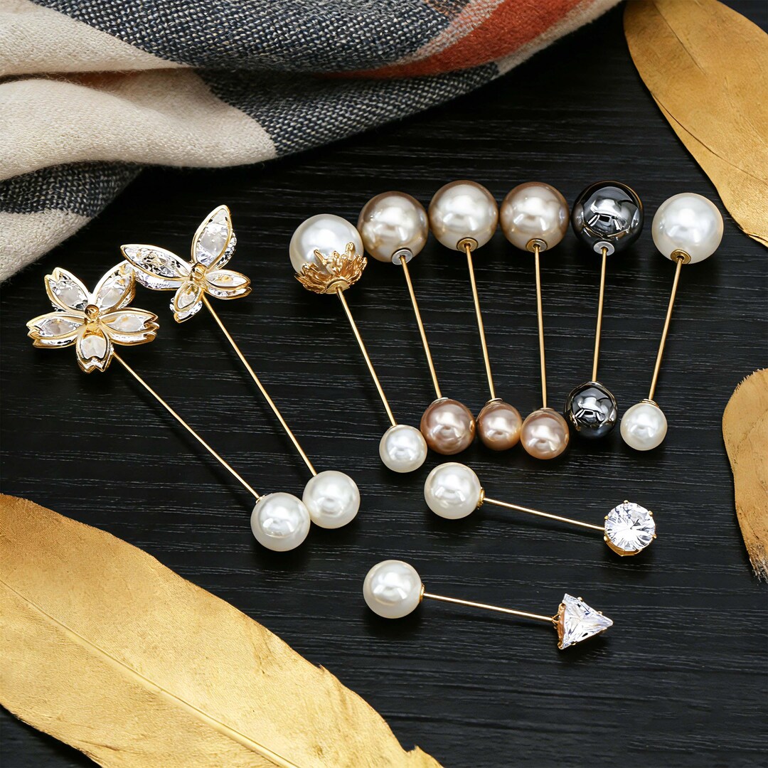 Pearl Safety Pin Brooch, Adjustable Waist Fixer - Etsy