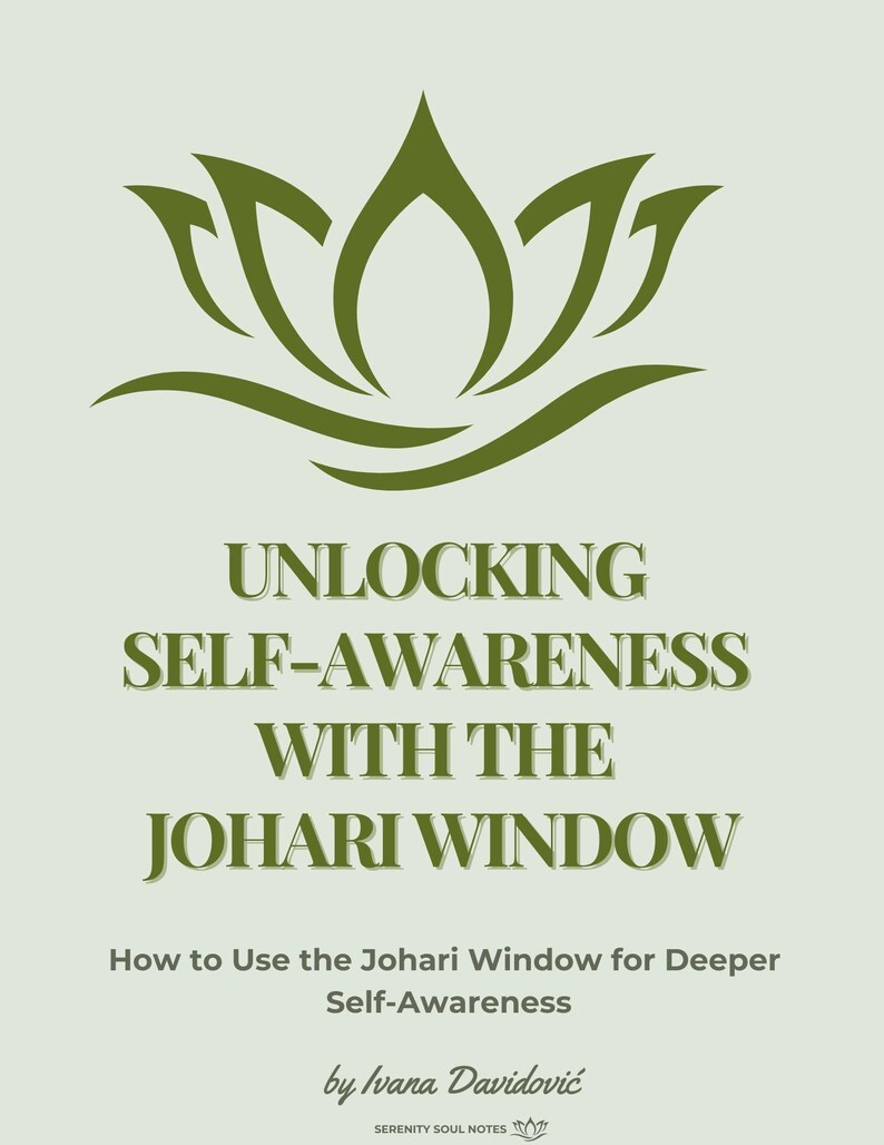 Johari Window Self-awareness Workbook | Mental Health Tool (e-book) - Etsy