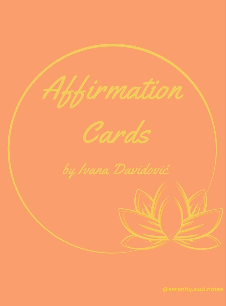 Printable Affirmation Cards | 60 Cards | Positive Affirmations ...