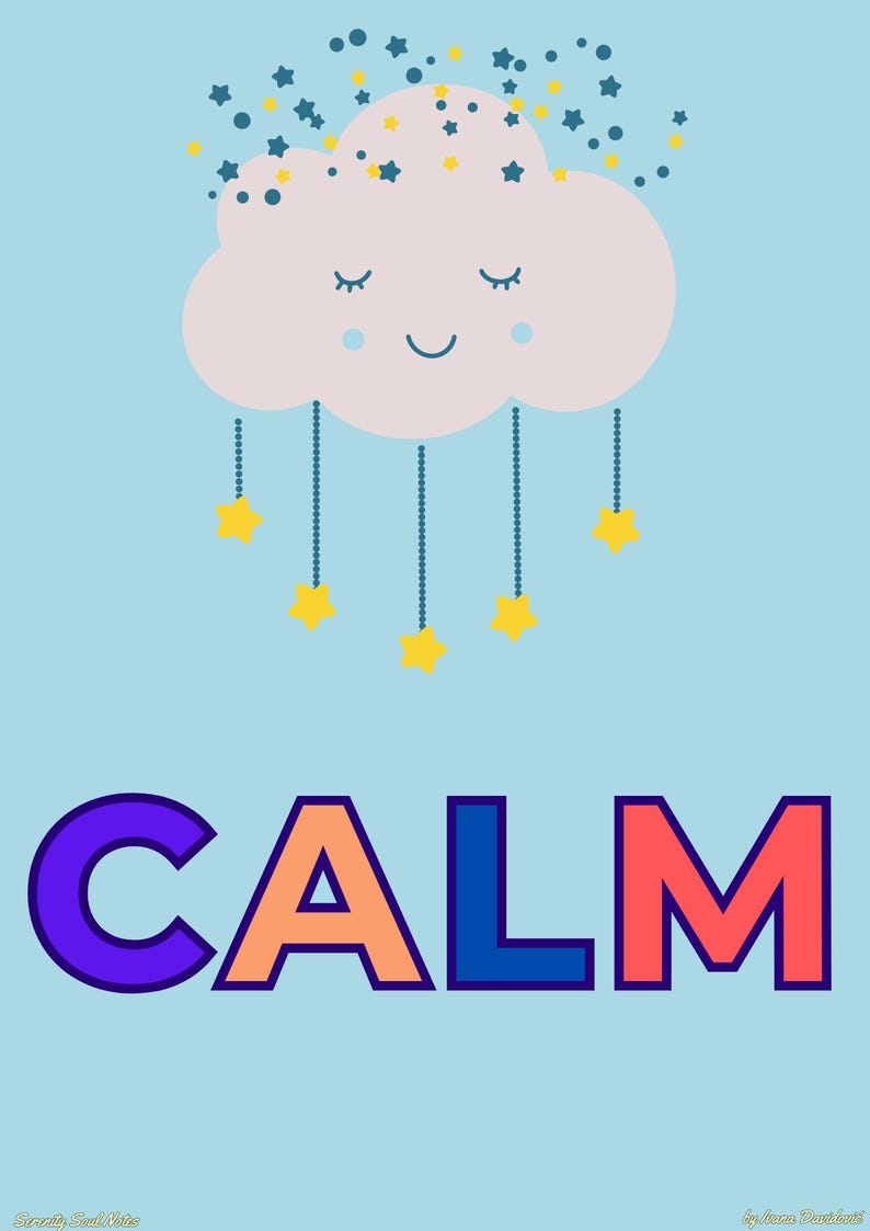 7 Calming Corner Posters | Therapist Office Wall Art | Coping ...