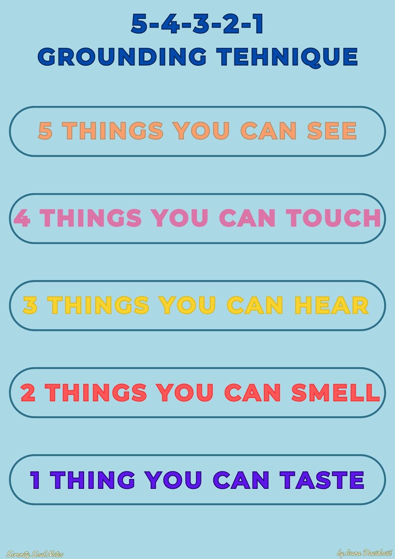 7 Calming Corner Posters | Therapist Office Wall Art | Coping ...