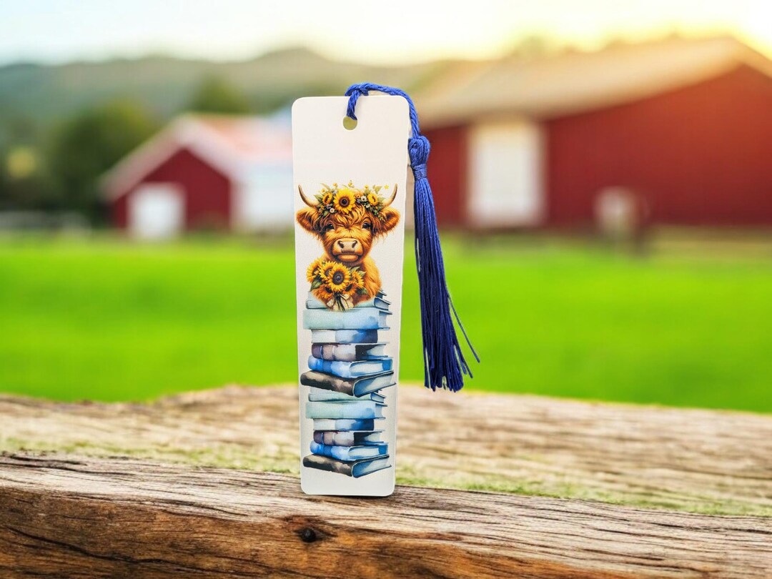Highland Cow Bookmark - Etsy