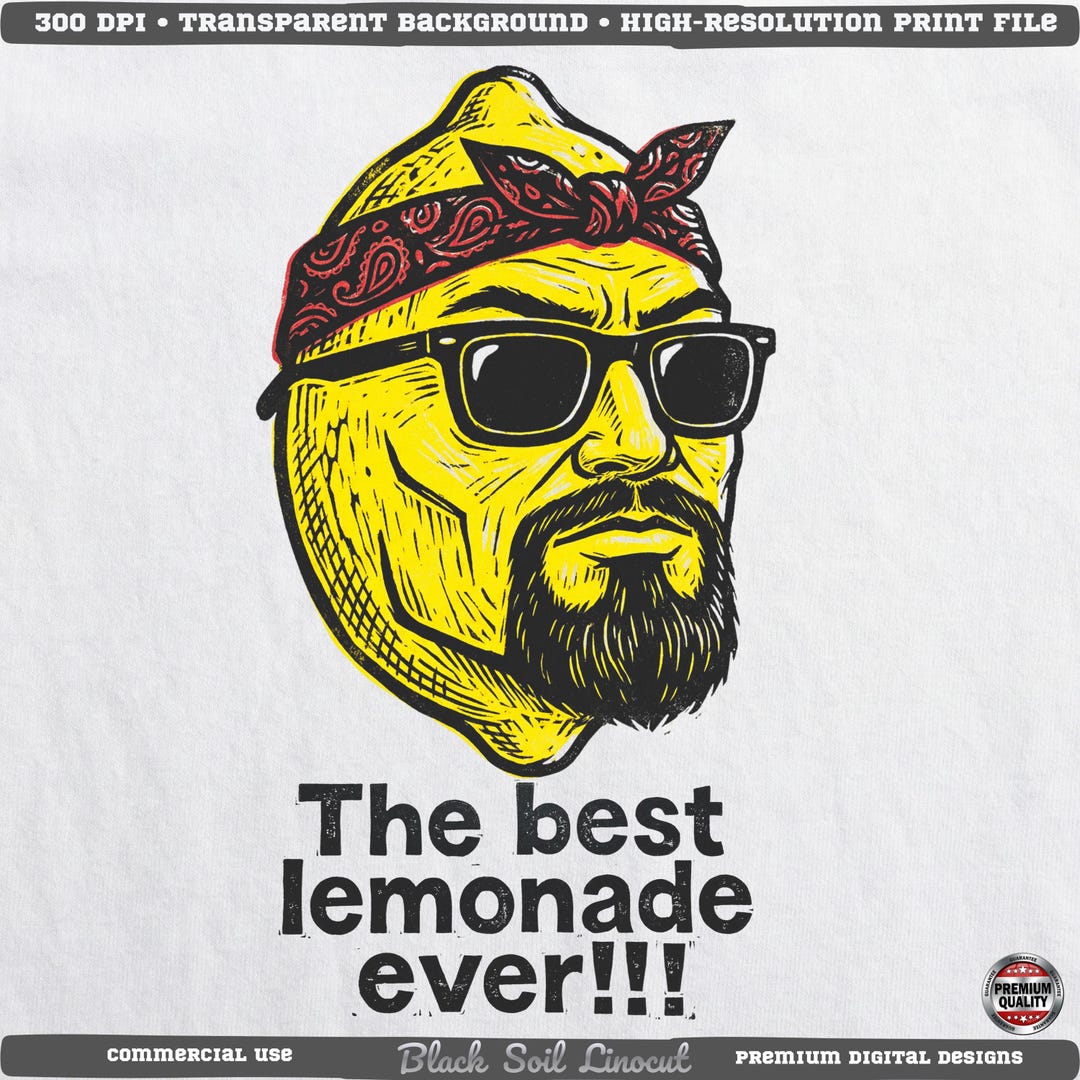 Tough Lemon Meme PNG, Edgy Streetwear Graphic Print (digital Download ...
