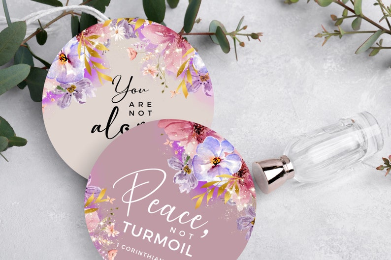 3x3 Inch Printable Bible Verses Round Cards Set #222 Digital Download ...