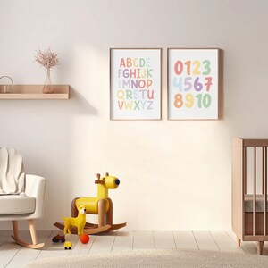 Pack of 6 Educational Posters - Shapes, Alphabet, 1 to 10, Days of the ...