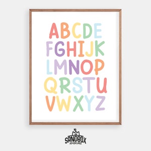 Alphabet Poster - Educational Poster for Bedroom and Classroom ...