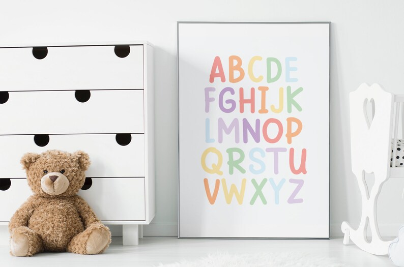 Alphabet Poster - Educational Poster for Bedroom and Classroom ...