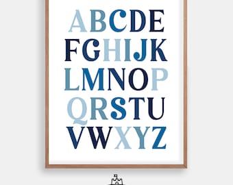 Alphabet Poster Educational Poster for Bedroom and Classroom DIGITAL ...