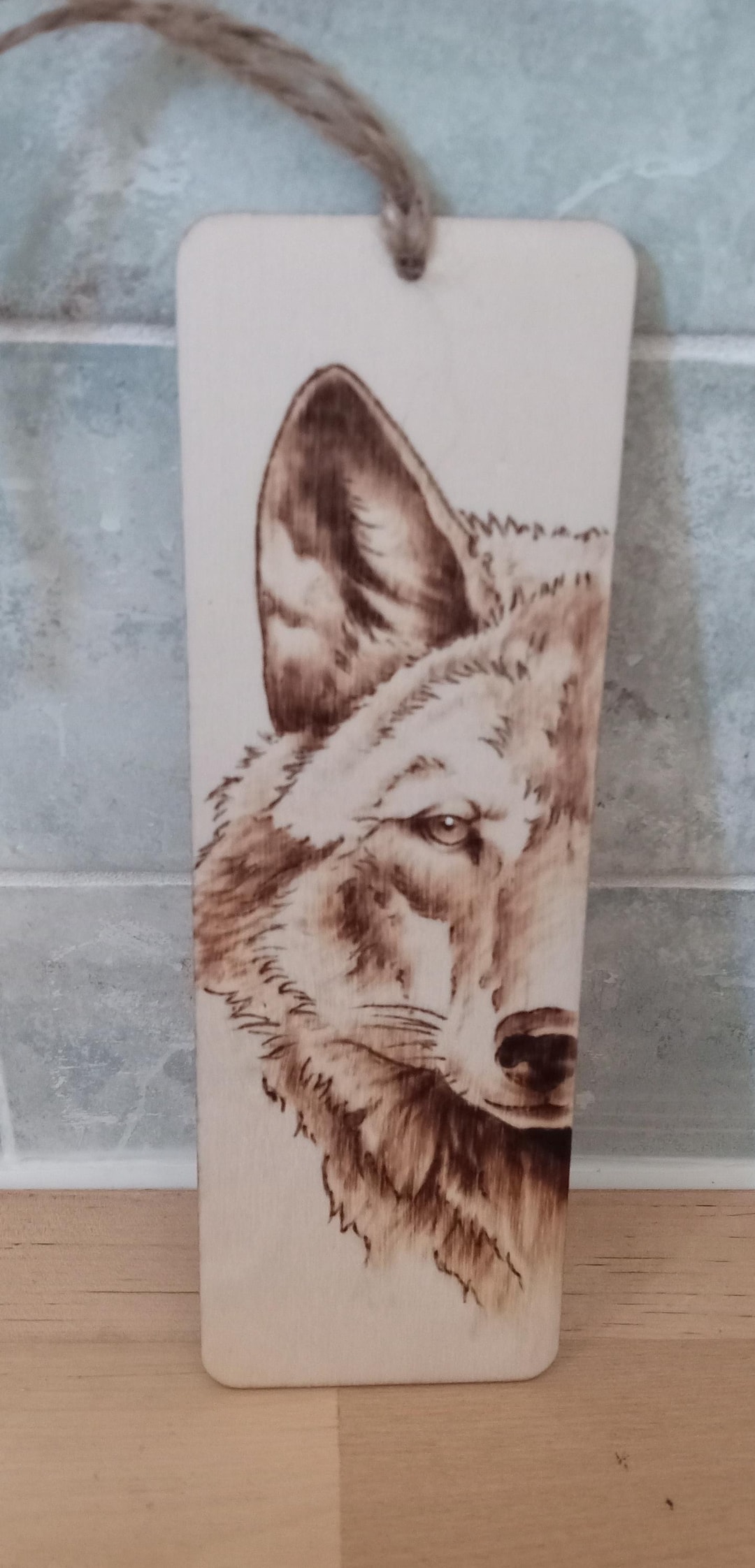 Wood Burned Wolf Bookmark - Etsy
