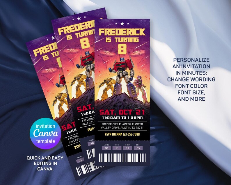 Transformers One Party Ticket, Printable Rescue Bots Birthday ...