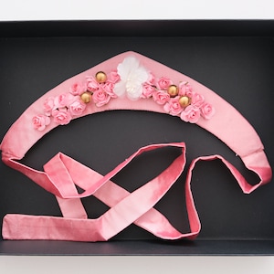 Regency-style Tiara Headband With Flowers Handmade Dupioni Silk - Etsy