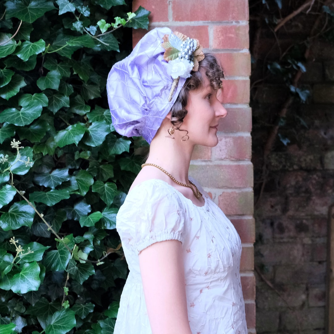 Regency Style Bonnet and Reticule ~ Unique Handsewn Silk Jane Austen ...
