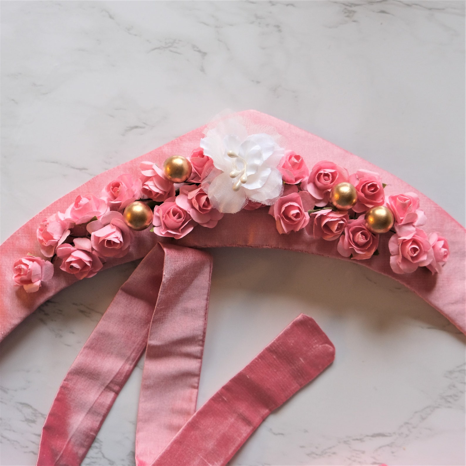 Regency-style Tiara Headband With Flowers Handmade Dupioni Silk - Etsy