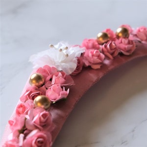 Regency-style Tiara Headband With Flowers Handmade Dupioni Silk - Etsy