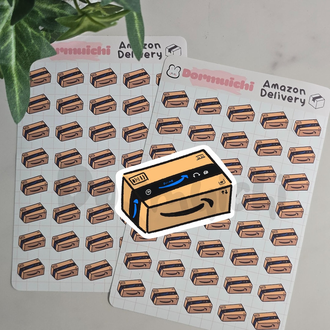 Amazon Delivery Stickers – Package Tracker Planner Stickers, Cute Mail ...