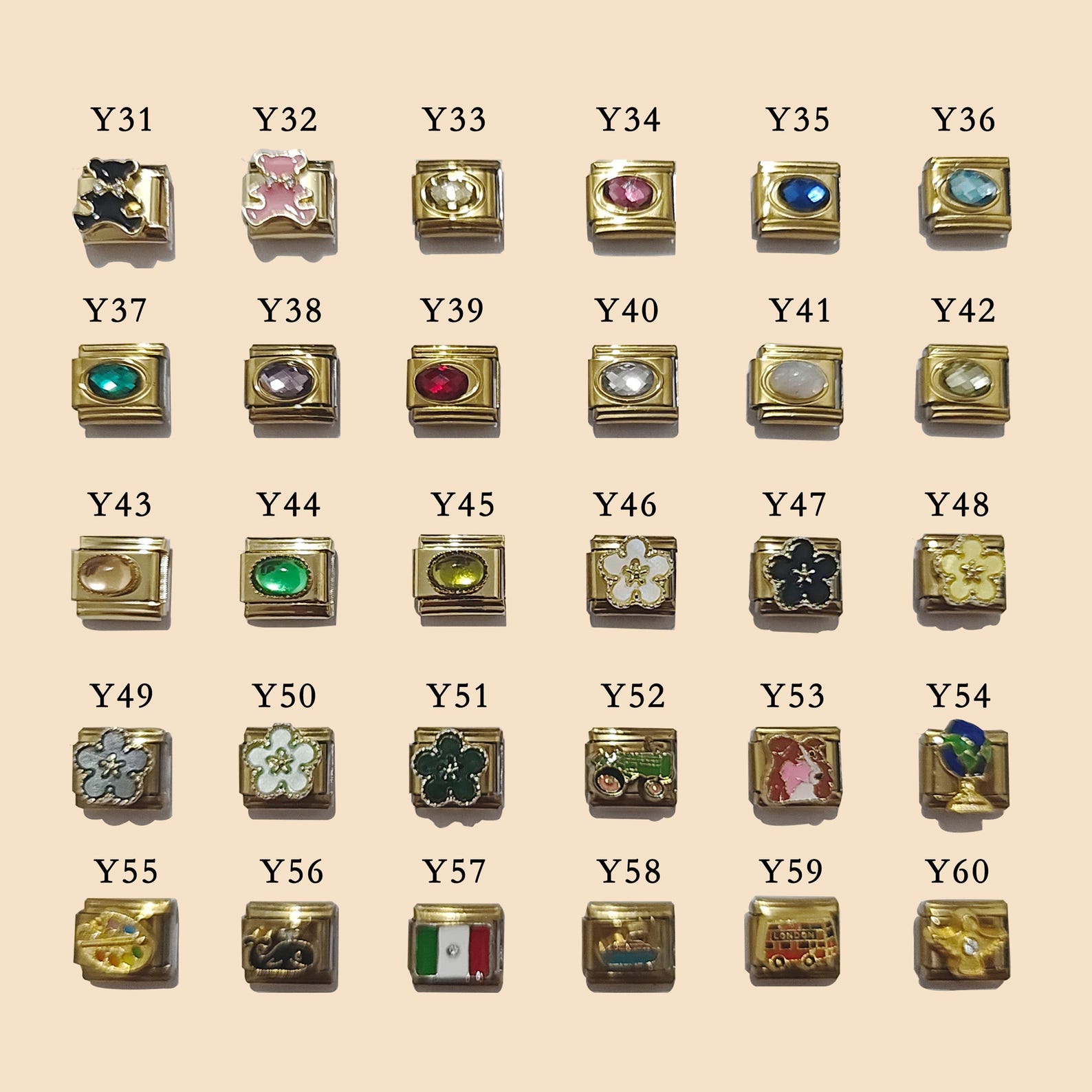 Custom Italian Charm Bracelet, Italian Charm Bracelet Charms, Italian ...