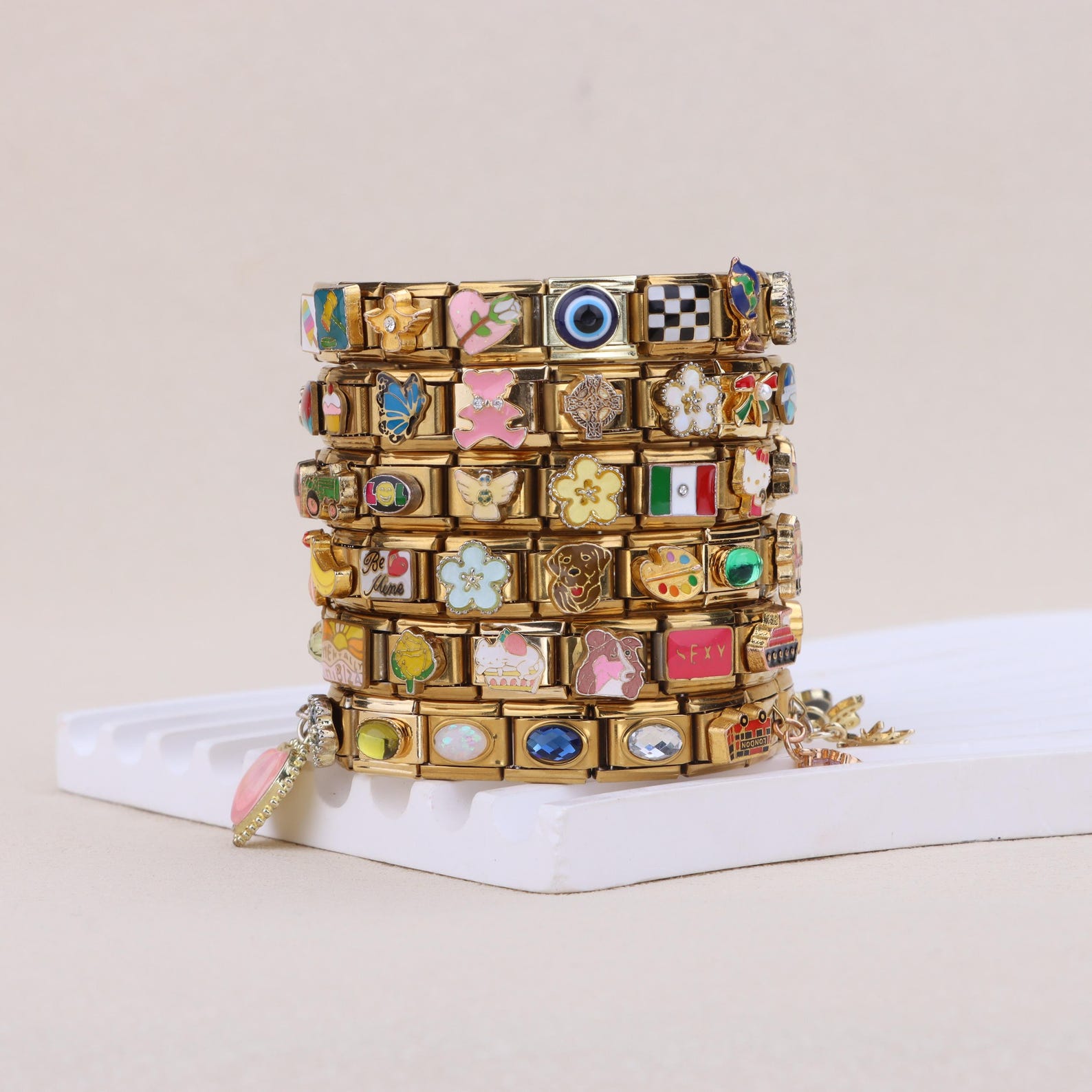 Custom Italian Charm Bracelet, Italian Charm Bracelet Charms, Italian ...