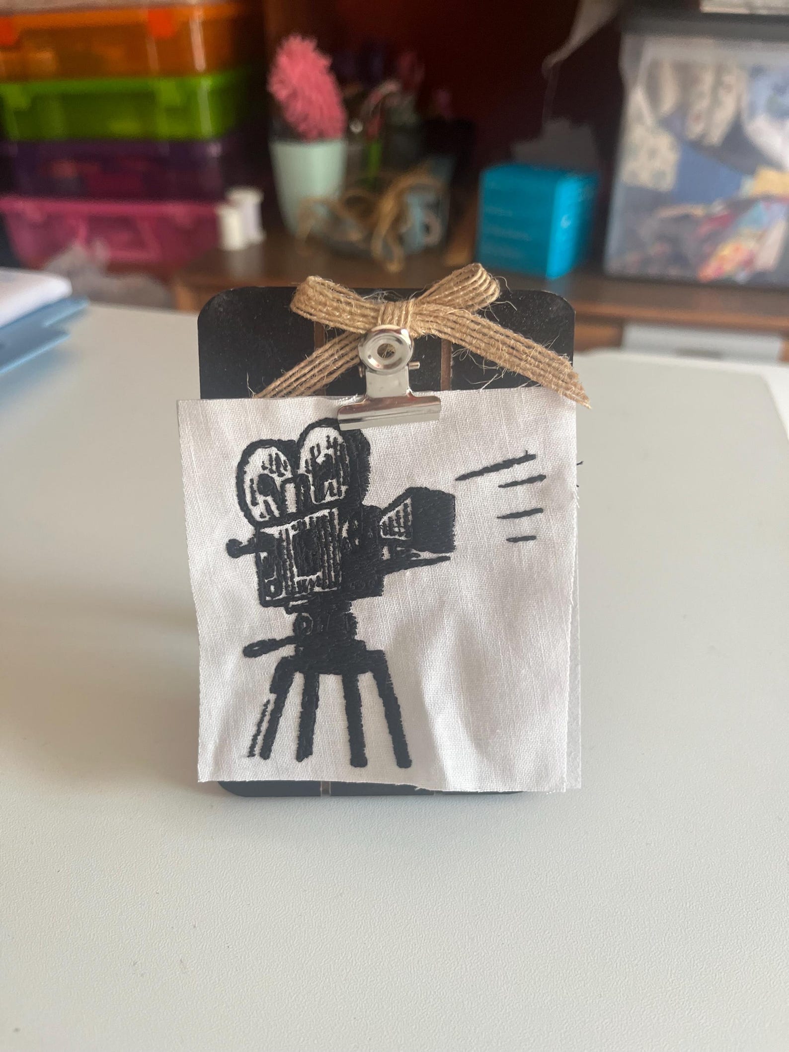 Movie Reel Embroidery Mini Decoration - Etsy