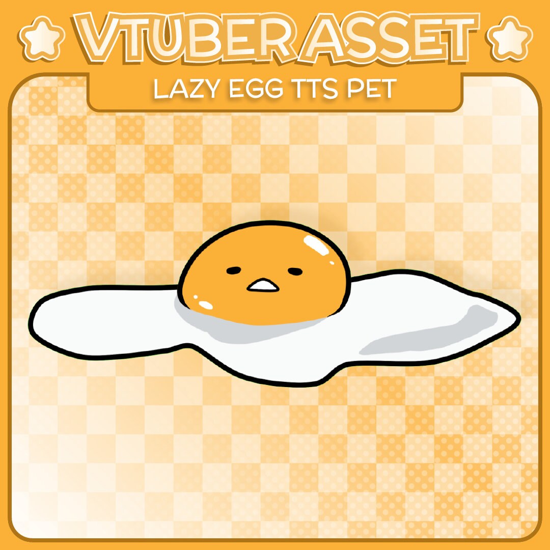 Lazy Egg Live2d TTS Pet Vtuber Streaming Companion Vtube Studio, VTS ...
