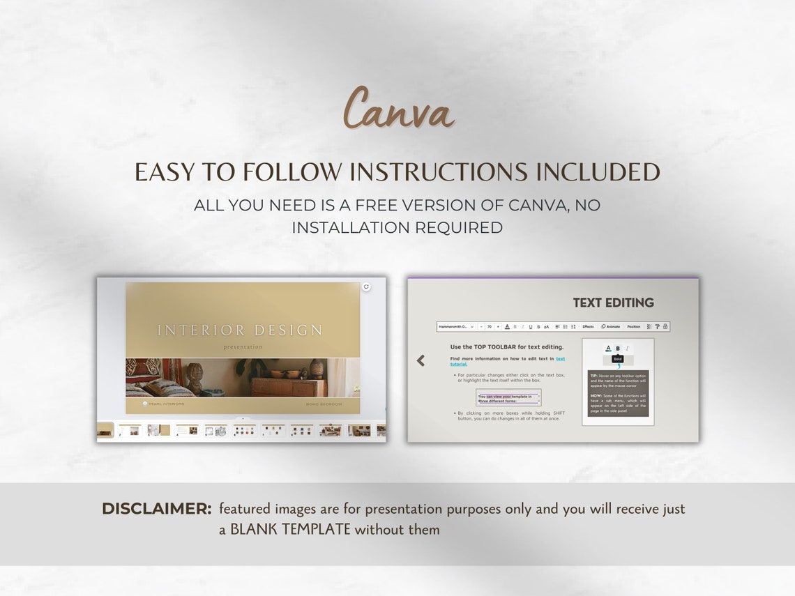 Interior Design Presentation Template Room Decor Showcase Home Remodel ...