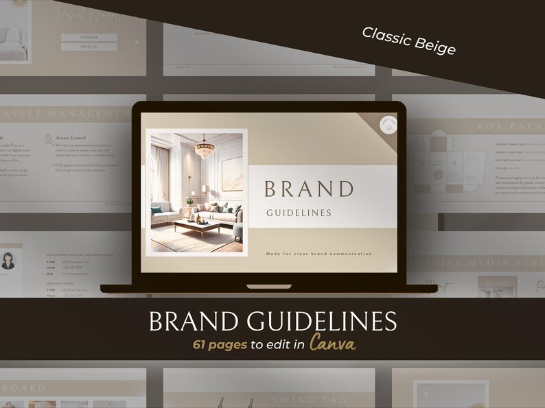 Editable Branding Guidelines Visual Identity Template Customisable ...