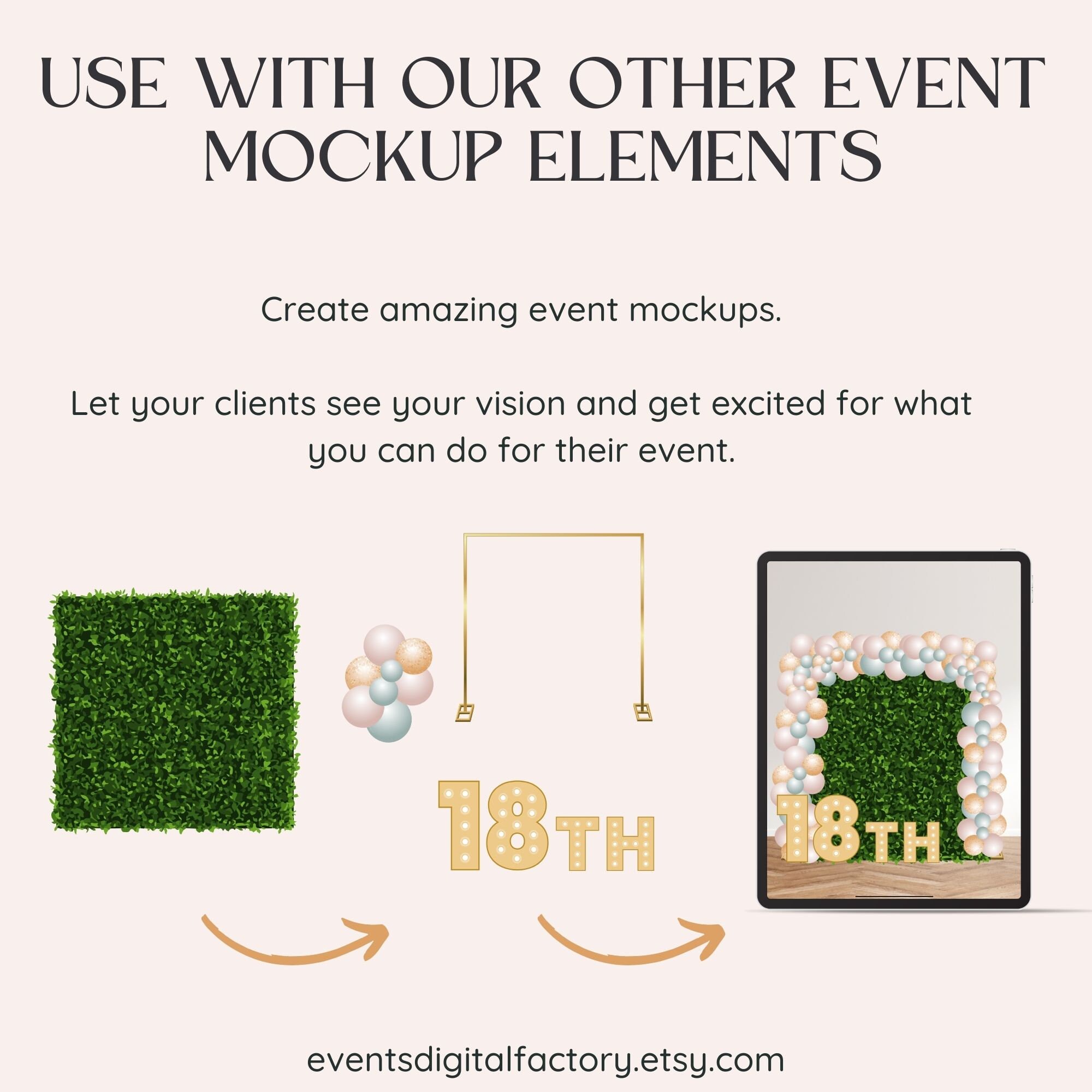 Digital Marquee Letters & Numbers Canva Elements, Digital Marquee ...