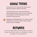 Pink Balloon Menu,balloon Price Menu, Balloon Menu Mockup, Canva ...
