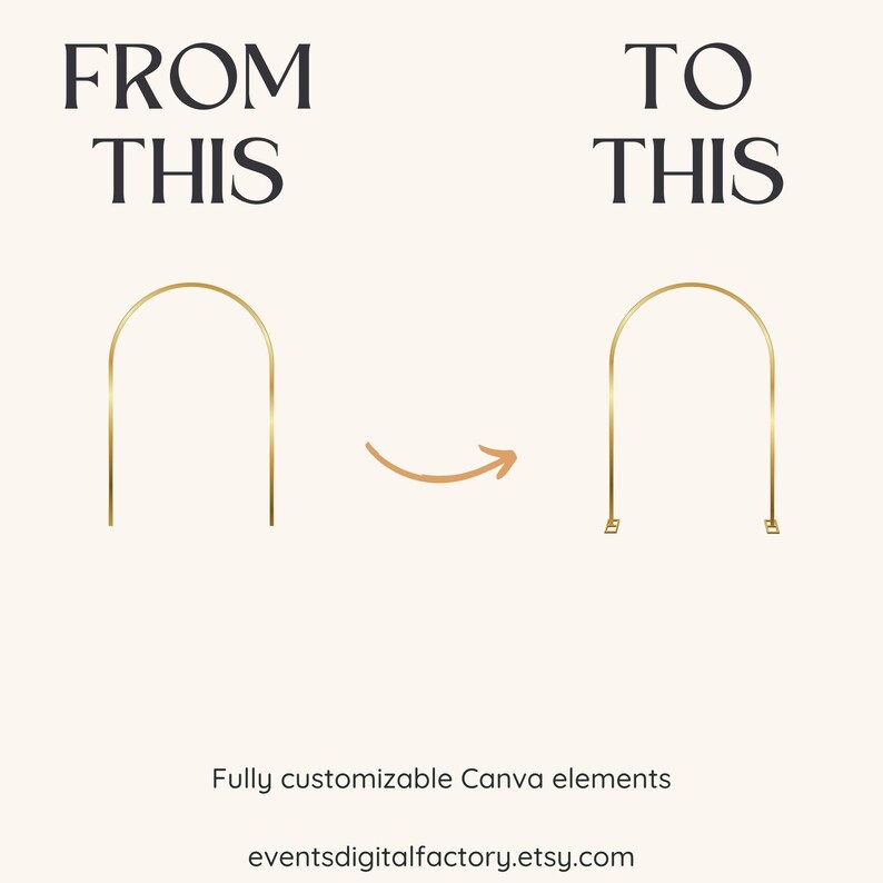 Digital Arch Frames for Canva, Digital Arch Mockups, Arch Backdrop ...