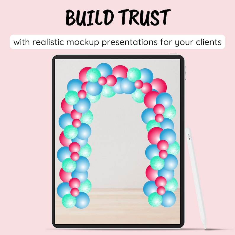 Balloon Canva Template, Digital Balloon Clusters, Party Event Stylist ...