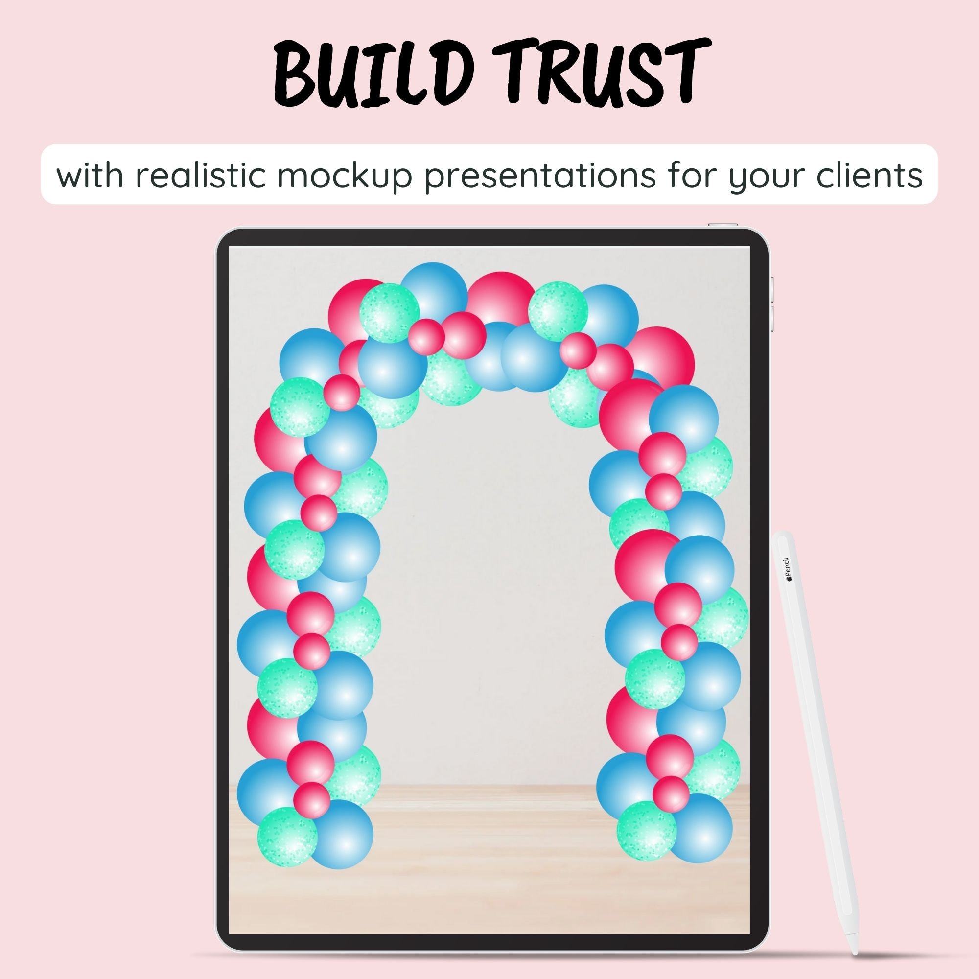 Balloon Canva Template, Digital Balloon Clusters, Party Event Stylist ...