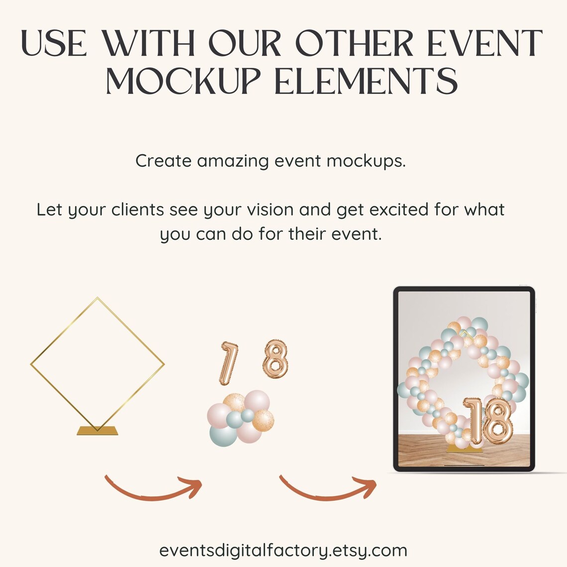 Digital Diamond Arch Frames for Canva, Diamond Arch Mockups, Arch ...