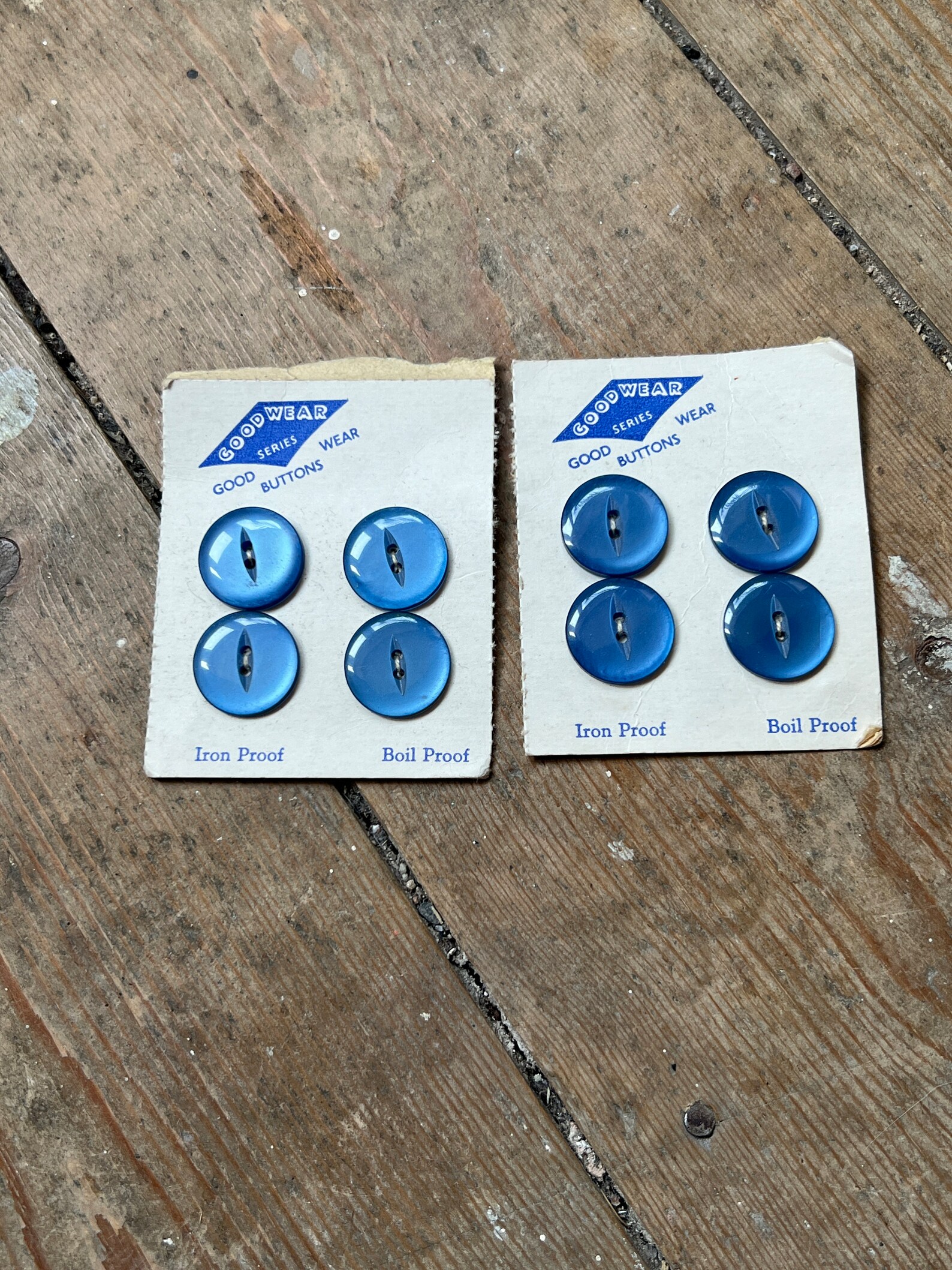 Vintage Set of 8 New Old Stock Good Wear Series Airforce Blue 15mm ...