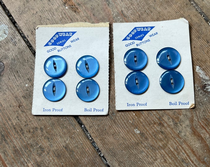 Vintage Set of 8 New Old Stock Good Wear Series Airforce Blue 15mm ...