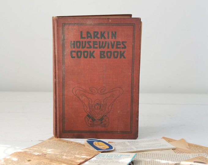 Antique Cookbook. Larkin Housewives' Cook Book. 1915. Art Nouveau ...