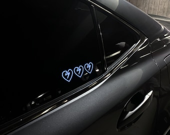 Heart LED EL Glow Panel Light for Car - Etsy