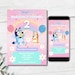 Bluey Invitation Bluey Bingo Birthday Invitation Bluey Girl Invitation ...