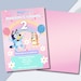 Bluey Invitation Bluey Bingo Birthday Invitation Bluey Girl Invitation ...
