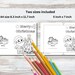 Christmas Card Coloring Page Instant Download Printable PDF Digital ...